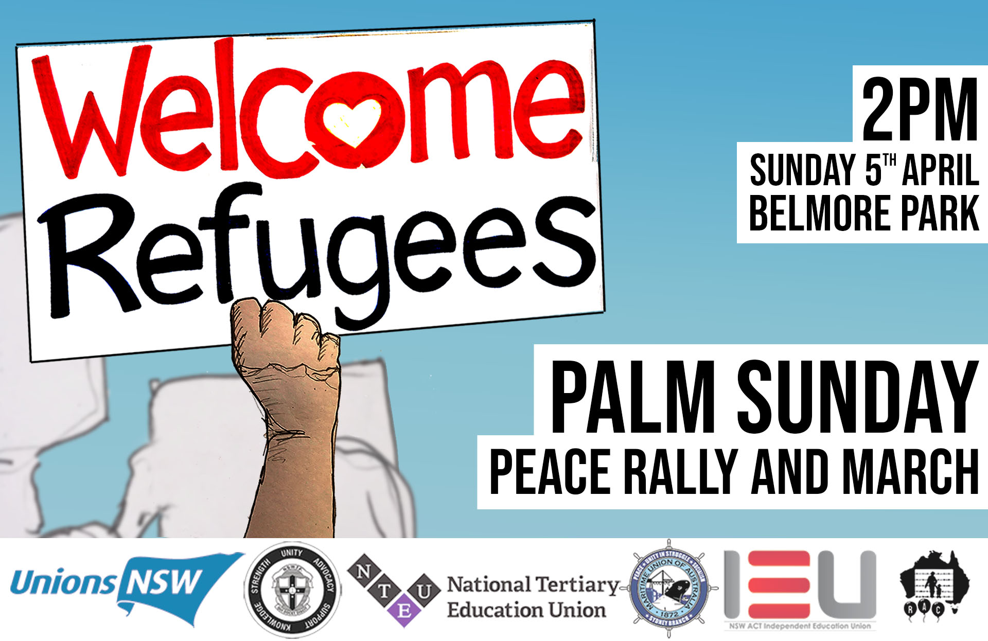 Join the Palm Sunday Peace Rally for Refugees
