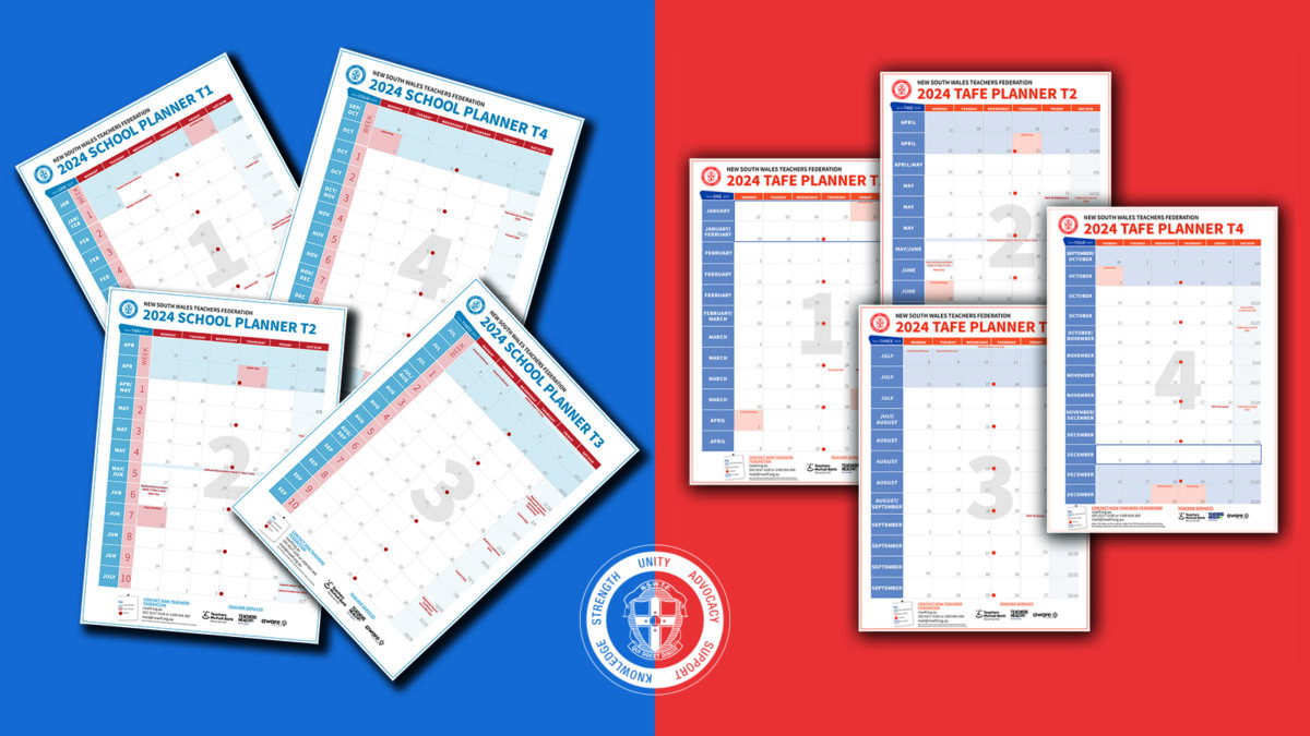 2024 School and TAFE planners available online