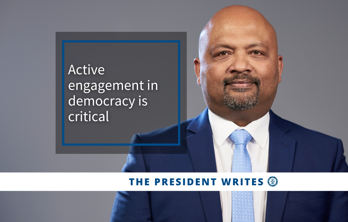 Active engagement in democracy is critical