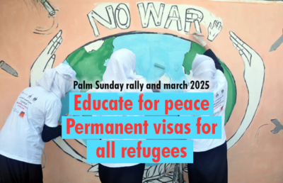 March for peace and refugees on 13 April