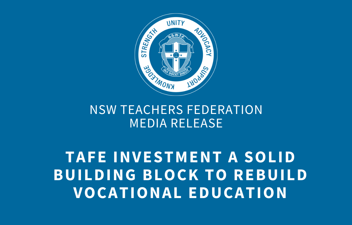 TAFE investment a solid building block to rebuild vocational education